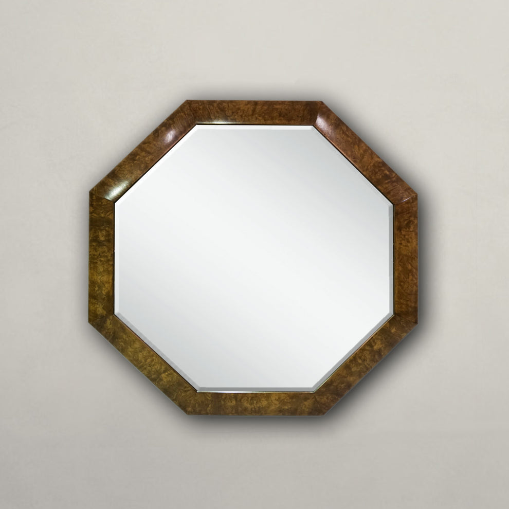 Octagonal Ash Burr Mirror – Simpsons London